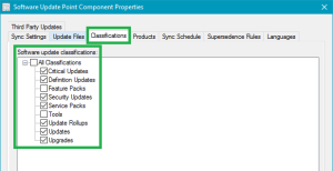 Microsoft Update Classification Alignment Guide