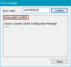 Fix Update Scan Job Error 0x87d00692