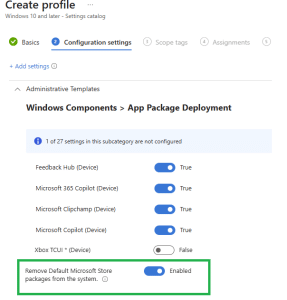 Windows 11 25h2: Remove Default Microsoft Store Packages: