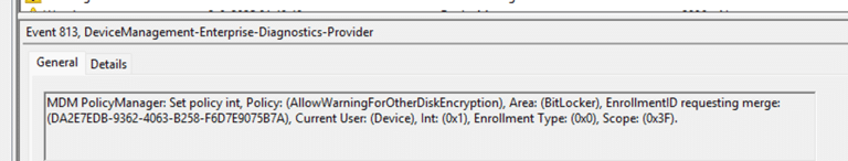 BitLocker Policies Failing in Intune with 65000 during Autopilot