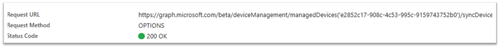 What Happens when you press the Sync button in Intune