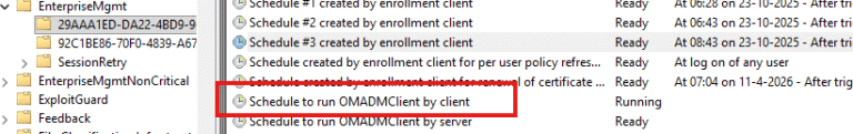 What Happens when you press the Sync button in Intune